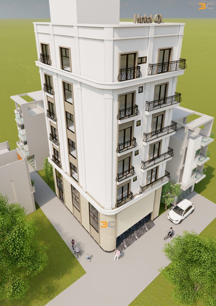 Thiết kế khách sạn mini dịch vụ lưu trú khu vực Hà Nội – Nhà Đẹp 3C